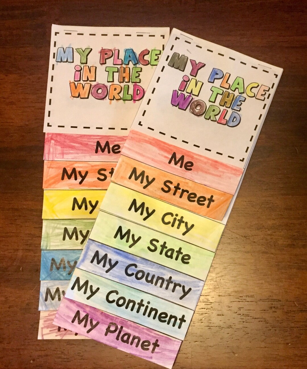 Folleto de actividades imprimible Mi lugar en el mundo - Etsy México