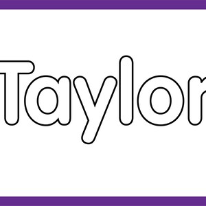 Printable Name Mat - Etsy
