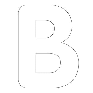 Alphabet Outline Letter Printable - Etsy