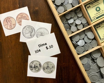 Money US Flash Cards (12 Cards) & Money US Worksheets (8 Pages ...