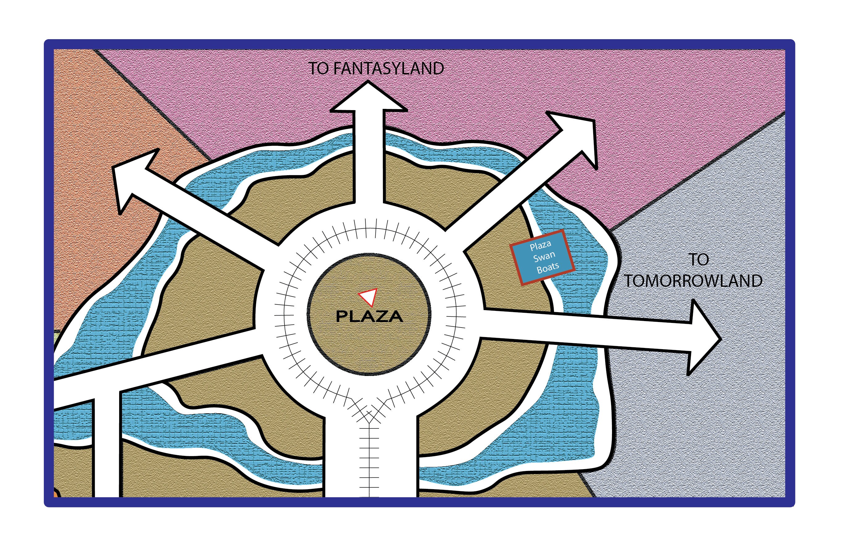 12x24 WDW Main Street, Disney World, Magic Kingdom, Main Street U.S.A ...