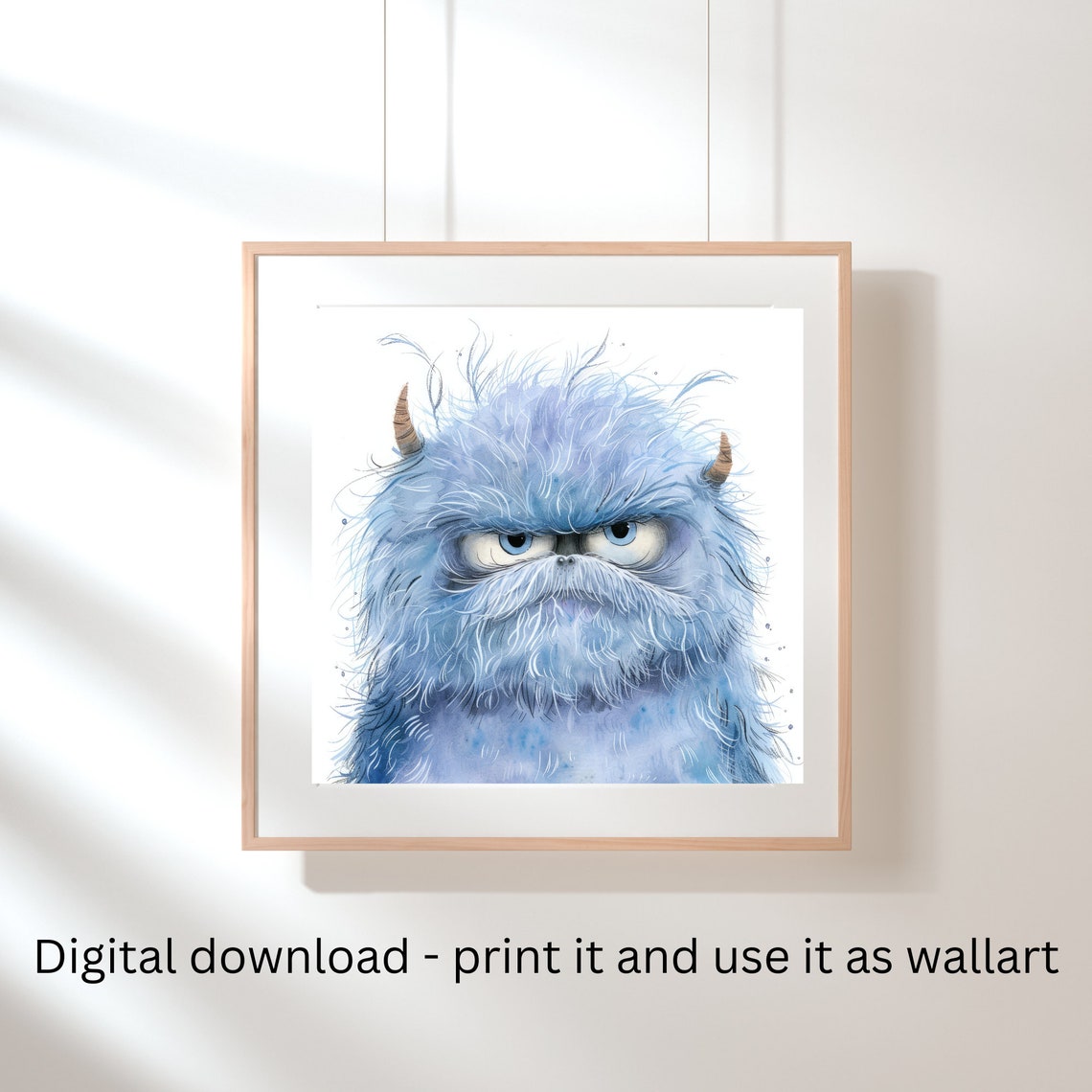 Grumpy Monsters Image Set, High-resolution, JPG, Digital Downloads ...
