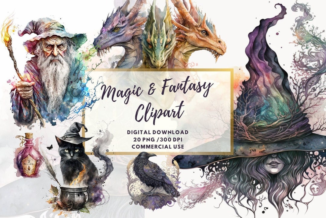 20 Magic & Fantasy Clipart, Png, Witch Clip Art, Transparent Png ...