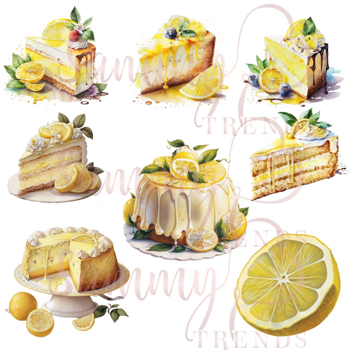 Lemon Watercolor Clipart, Lemon Clipart, Lemon Transparent, Png ...