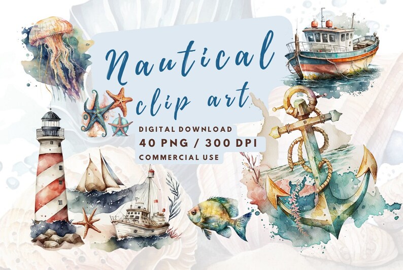 Nautical Clipart Png Lighthouse Clip Art Transparent Png - Etsy