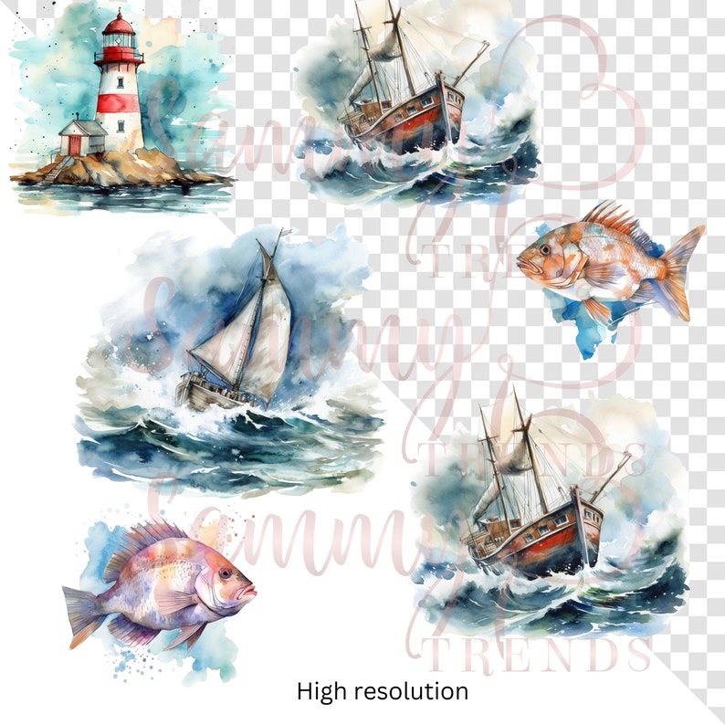 Nautical Clipart, Png, Lighthouse, Clip Art, Transparent Png ...