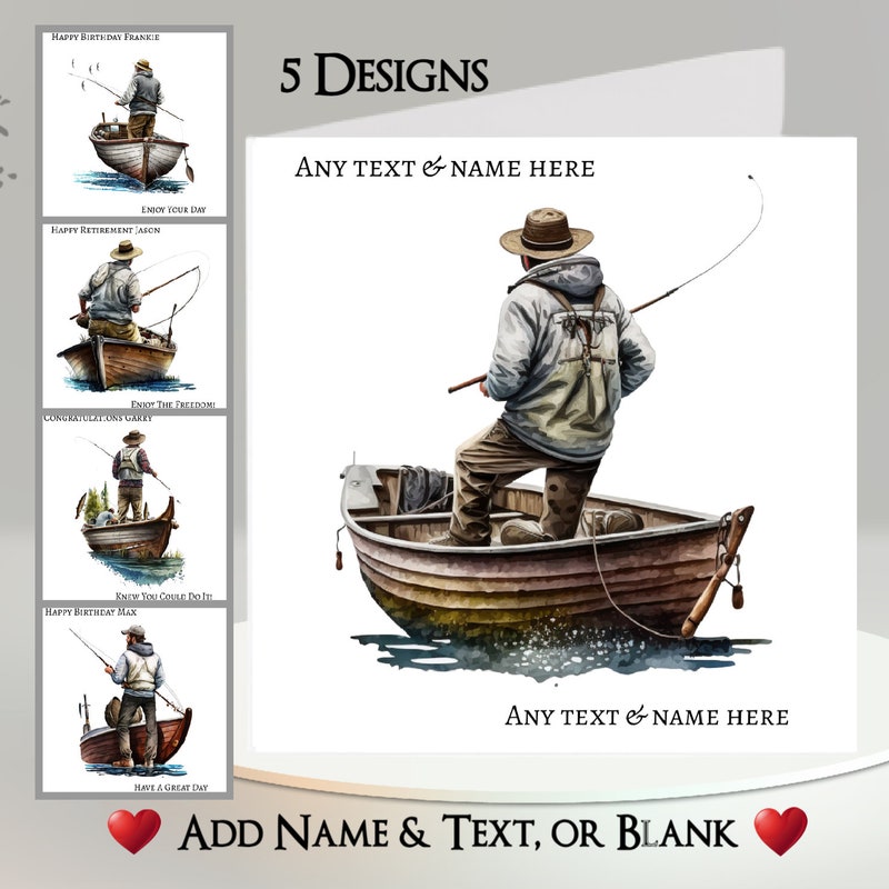 Fishing Cards - Etsy