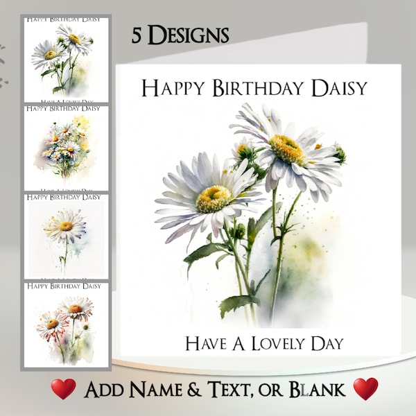 Daisy Card - Etsy UK