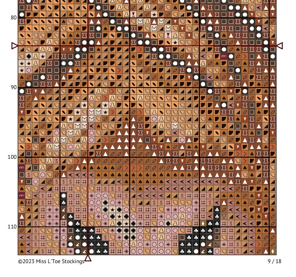 Highland Cow Counted Cross Stitch Chart: Instant PDF Download. - Etsy