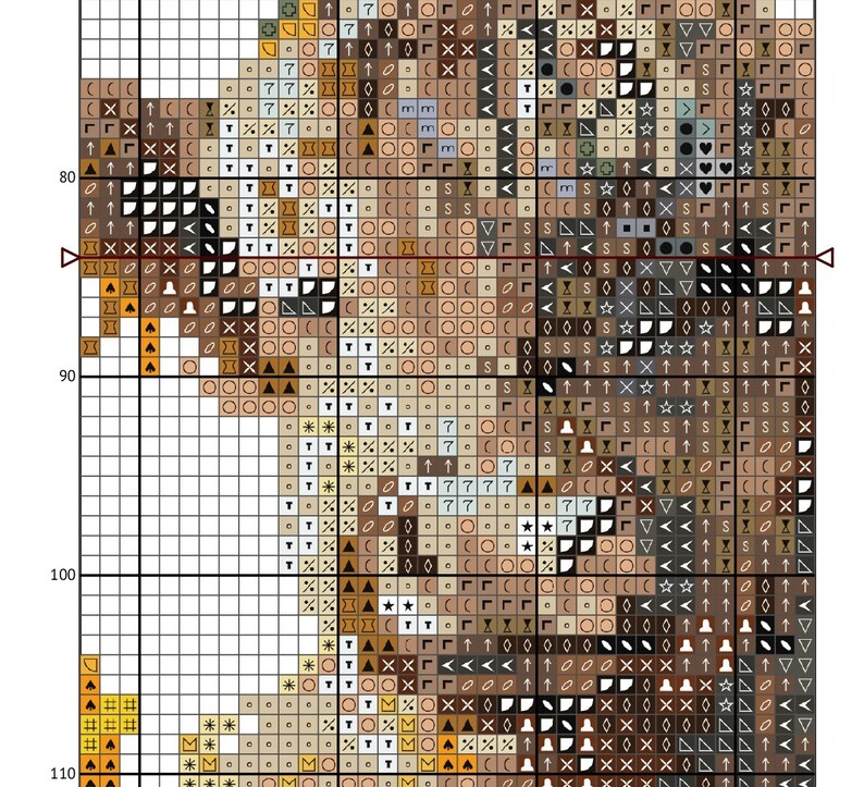 Highland Cow Counted Cross Stitch Chart: Instant PDF Download. - Etsy
