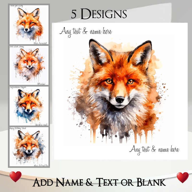 Retirement Card Fox - Etsy