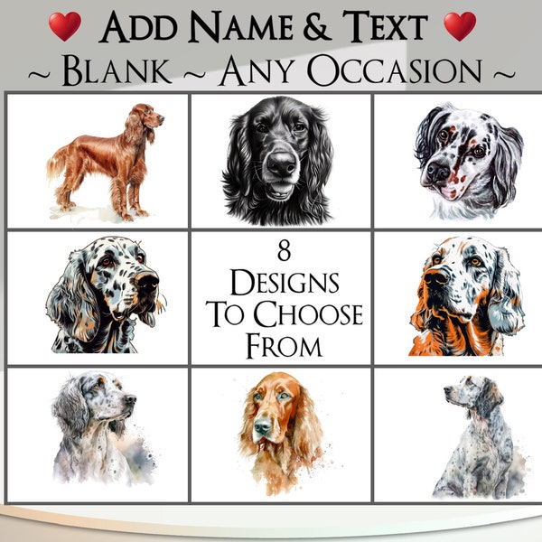 English Setter Dog - Etsy UK