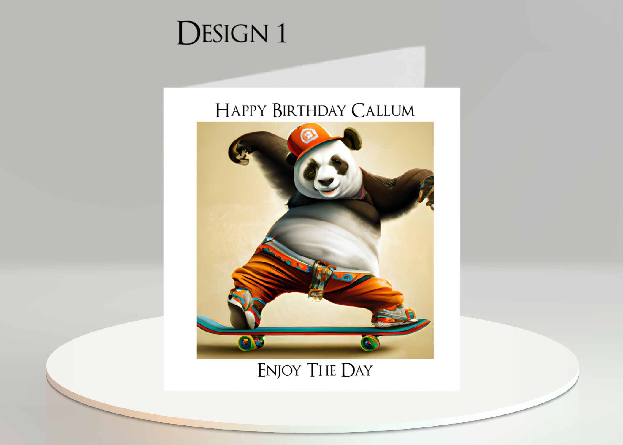 Enjoy Skateboarding Panda