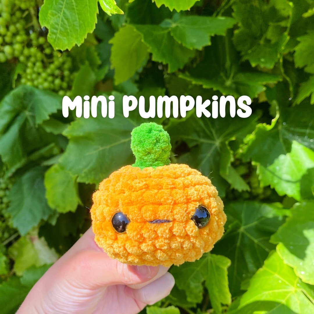 Mini Crochet Pumpkin Plushie Halloween Decor Plush Teddy Gourd - Etsy