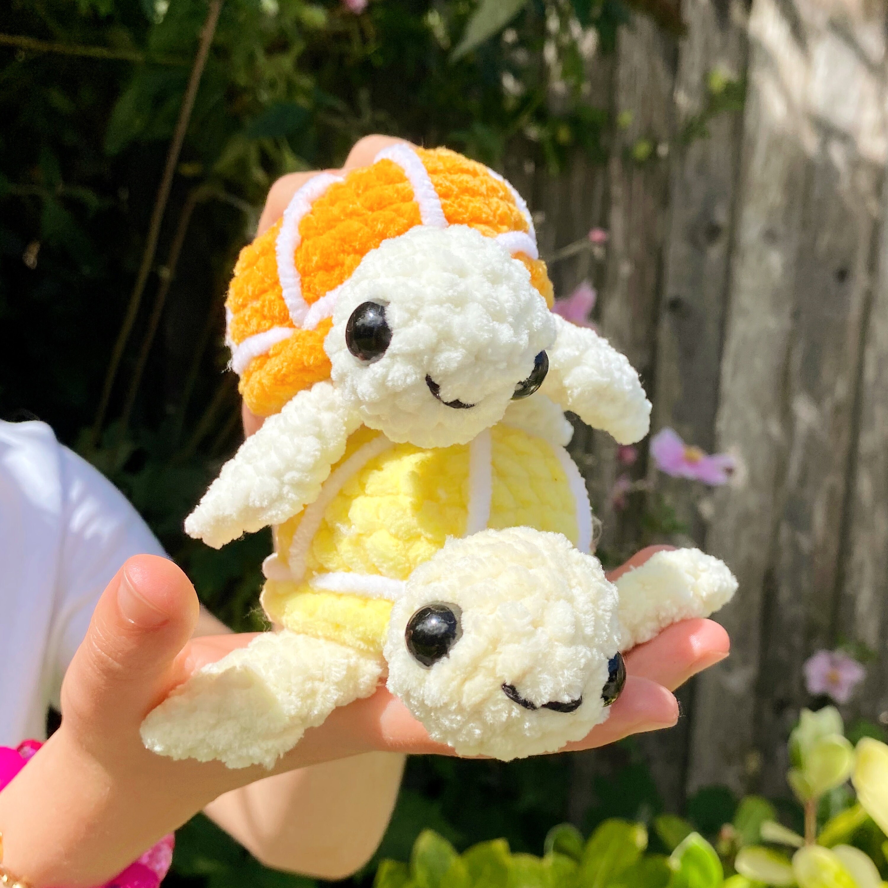 Mini Crochet Orange Fruit Themed Turtle Plushie Teddy - Etsy UK