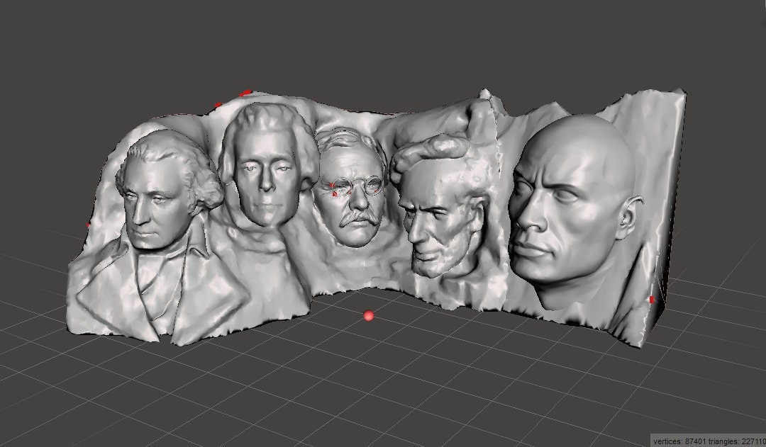 STL File / the Rock / the Rock the Rockrushmore / 3D Prints - Etsy