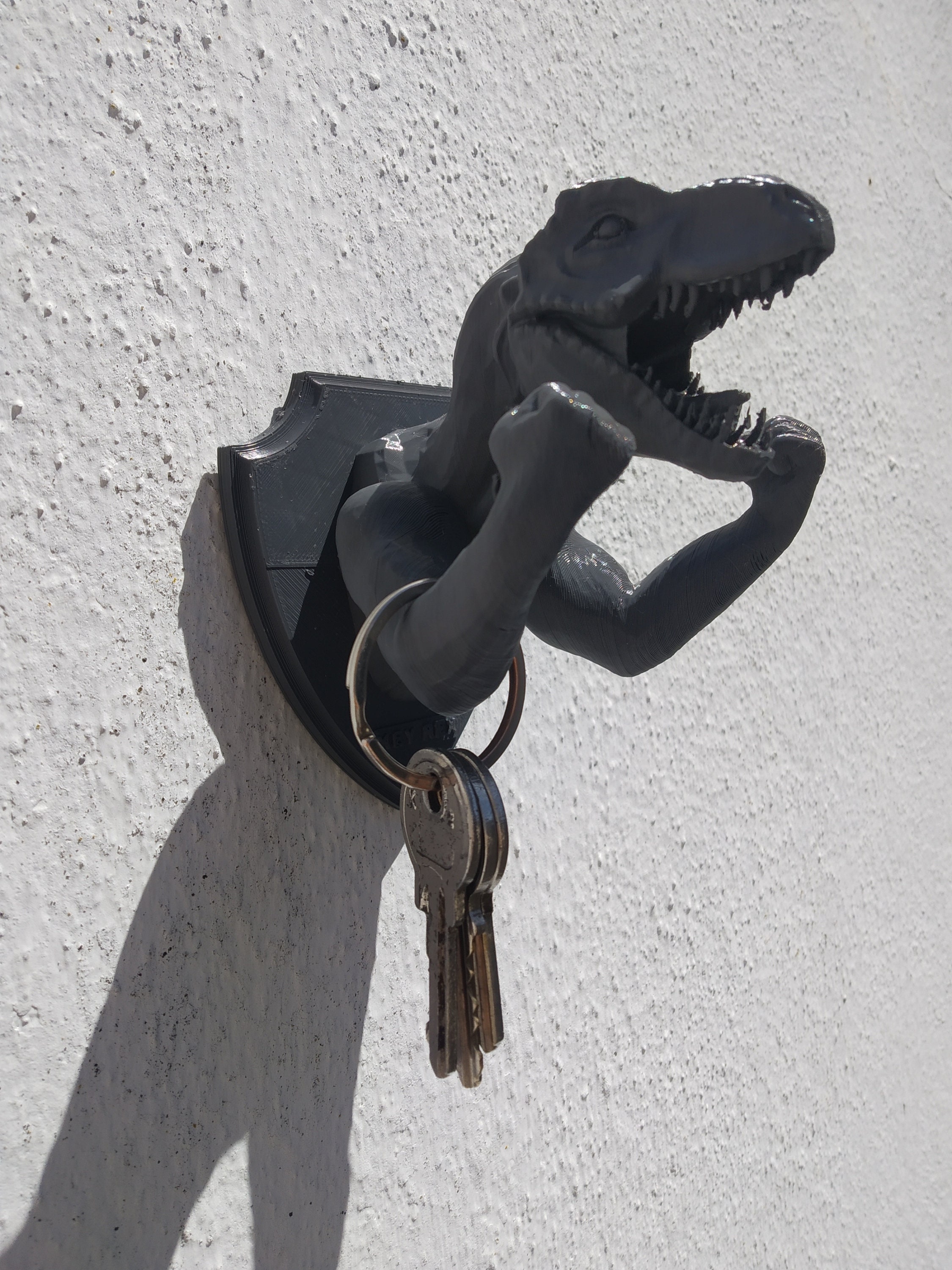 T-rex Keychain Holder / 3d Printed / Easy to Fix / No Holes in - Etsy