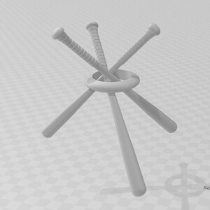 Stl File/ Baseball Bat Stand / Ball Holder / Easy Print - Etsy