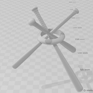 Stl File/ Baseball Bat Stand / Ball Holder / Easy Print - Etsy