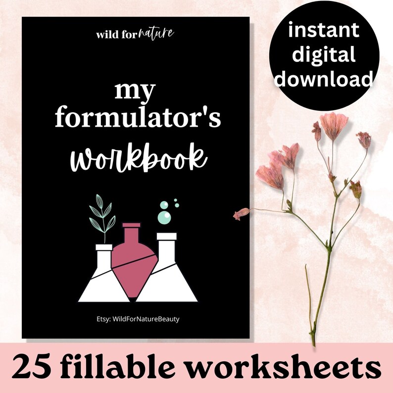 Skincare Formula Workbook / Printable Recipe Book / Notebook - Etsy UK