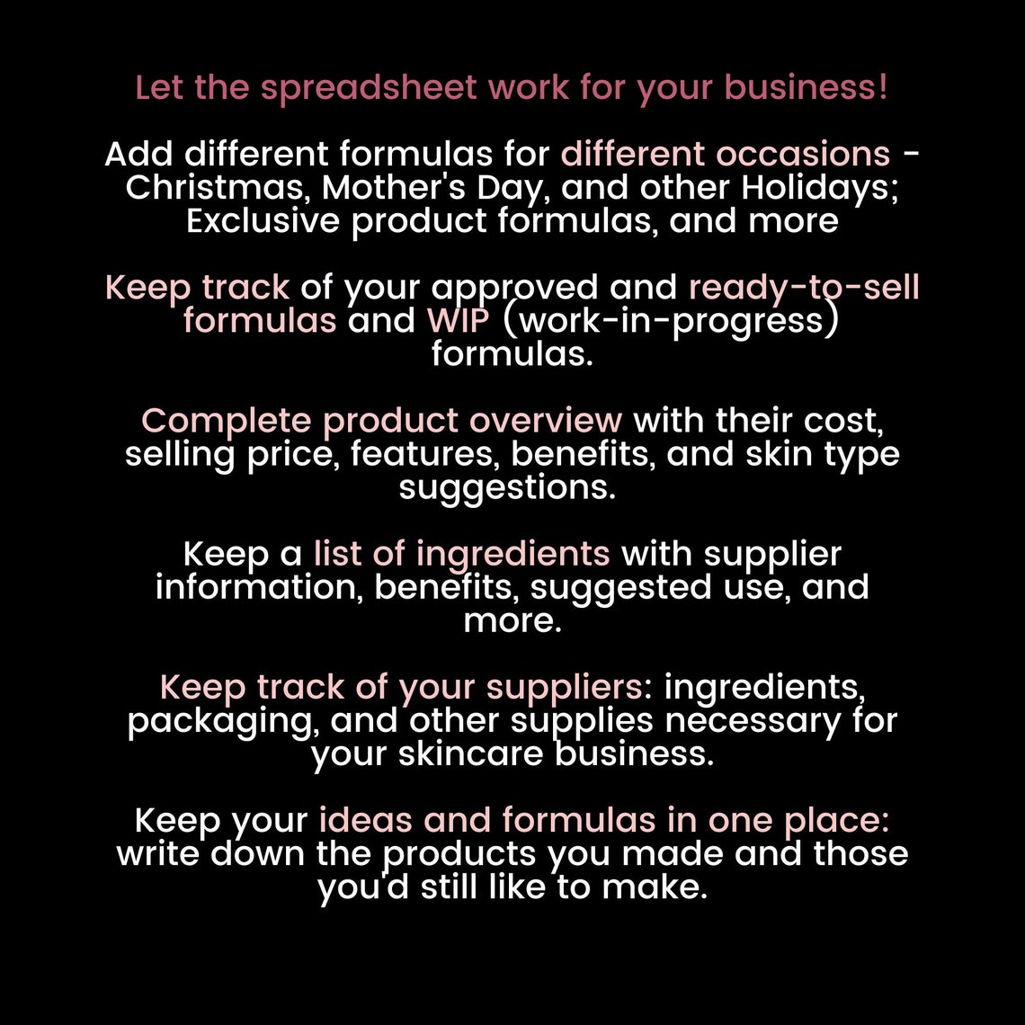 Skincare Formulation Spreadsheet and Calculator | Cosmetic Calculator ...