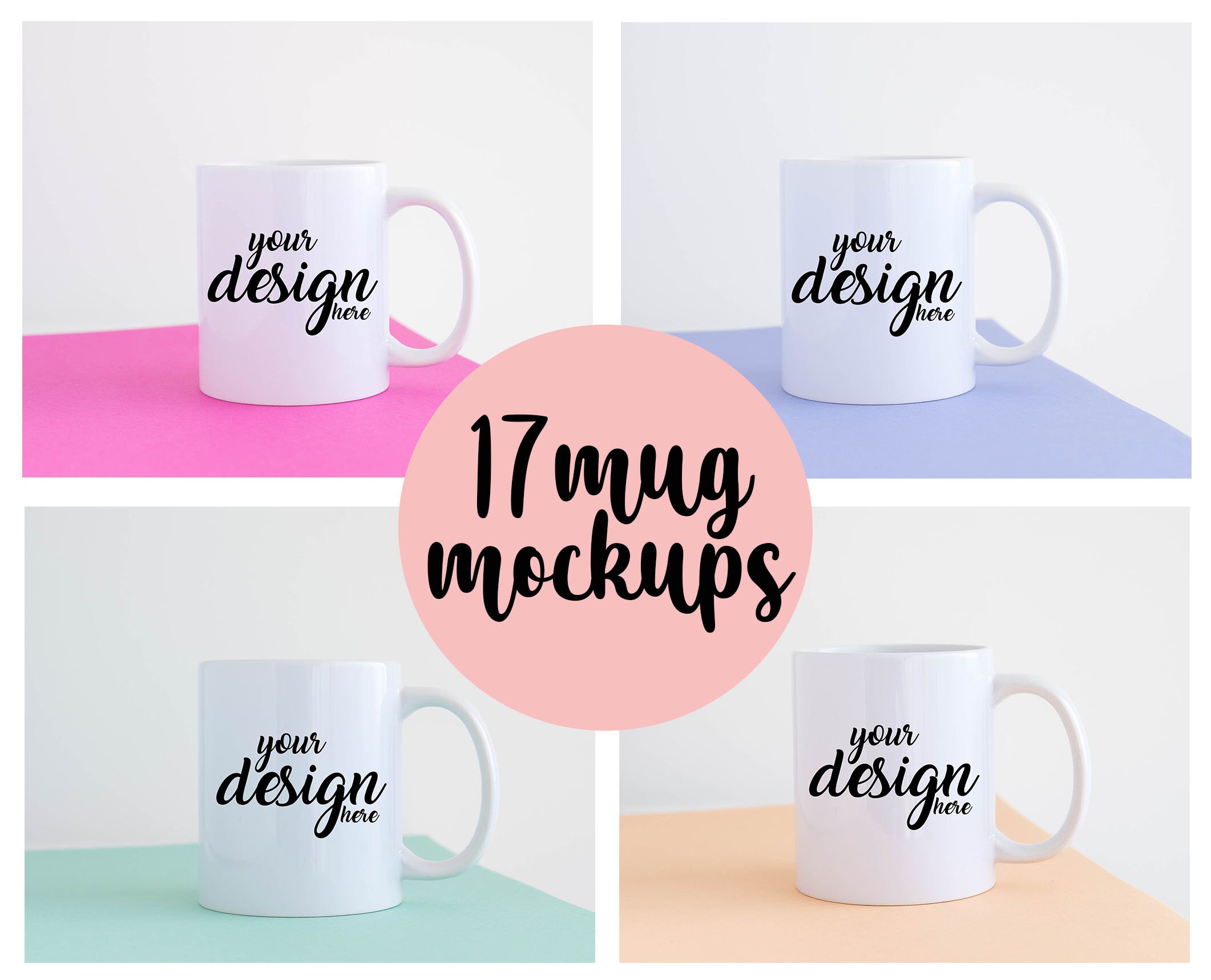 17 Mug Mockups Coffee Cup Mock up Bundle Modern Mock up Styled - Etsy