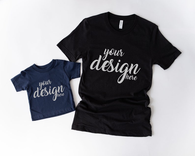 Father's Day Mockup Daddy and Me Mock up Black Bella - Etsy