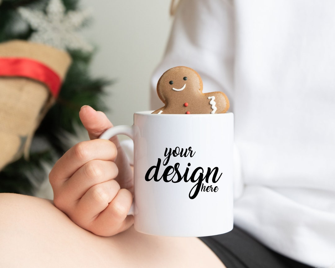 Christmas Mug Mockup Coffee Cup Mock up Winter Mock up Styled Stock ...