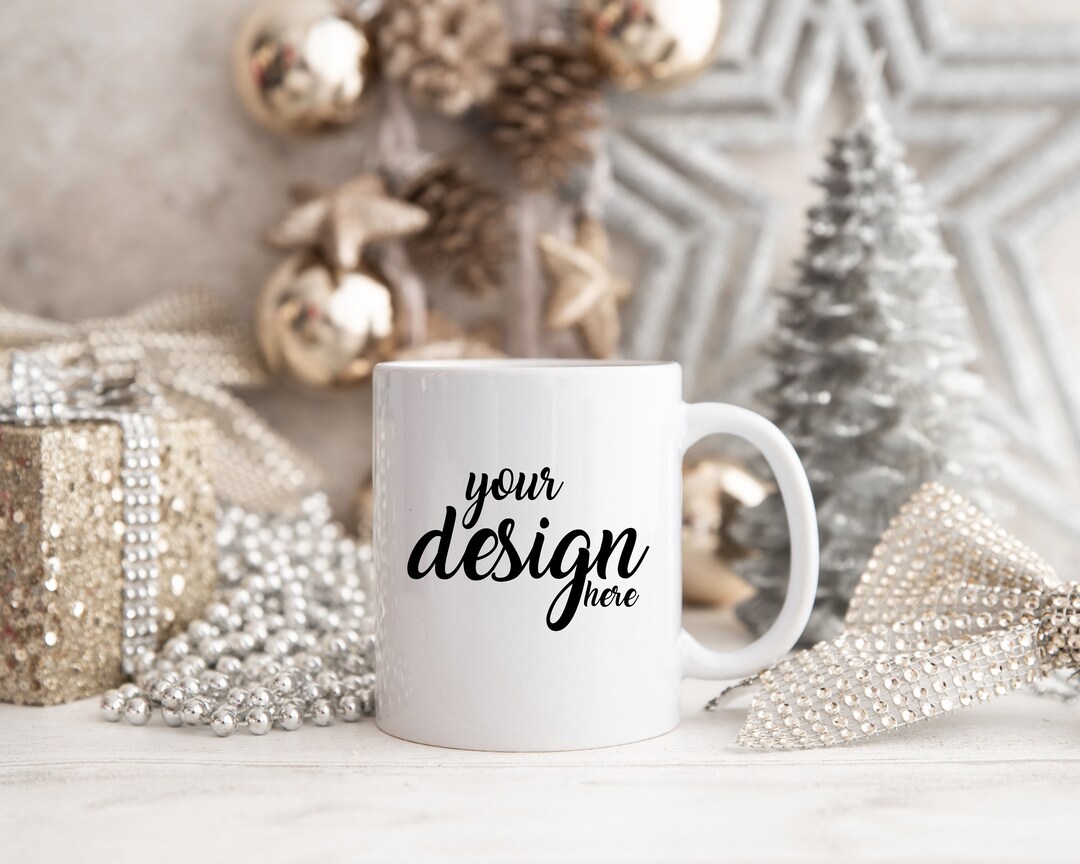 Christmas Mug Mockup Coffee Cup Mock up Winter Mock up Styled Stock ...