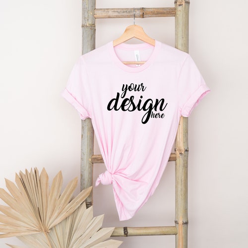Bella Canvas 3001 Mockup Bella Canvas Soft Pink T Shirt - Etsy
