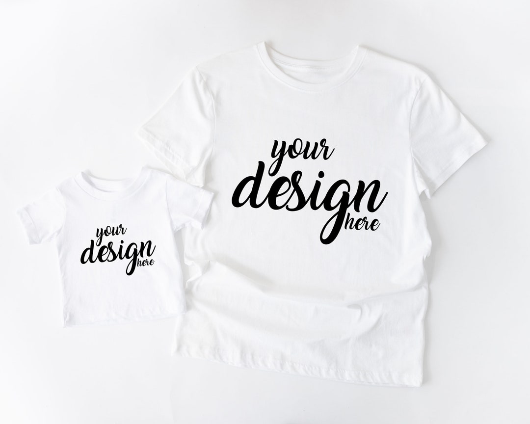 Father's Day Mockup Daddy and Me Mock up Shirt Mockup Tshirt Mock up ...