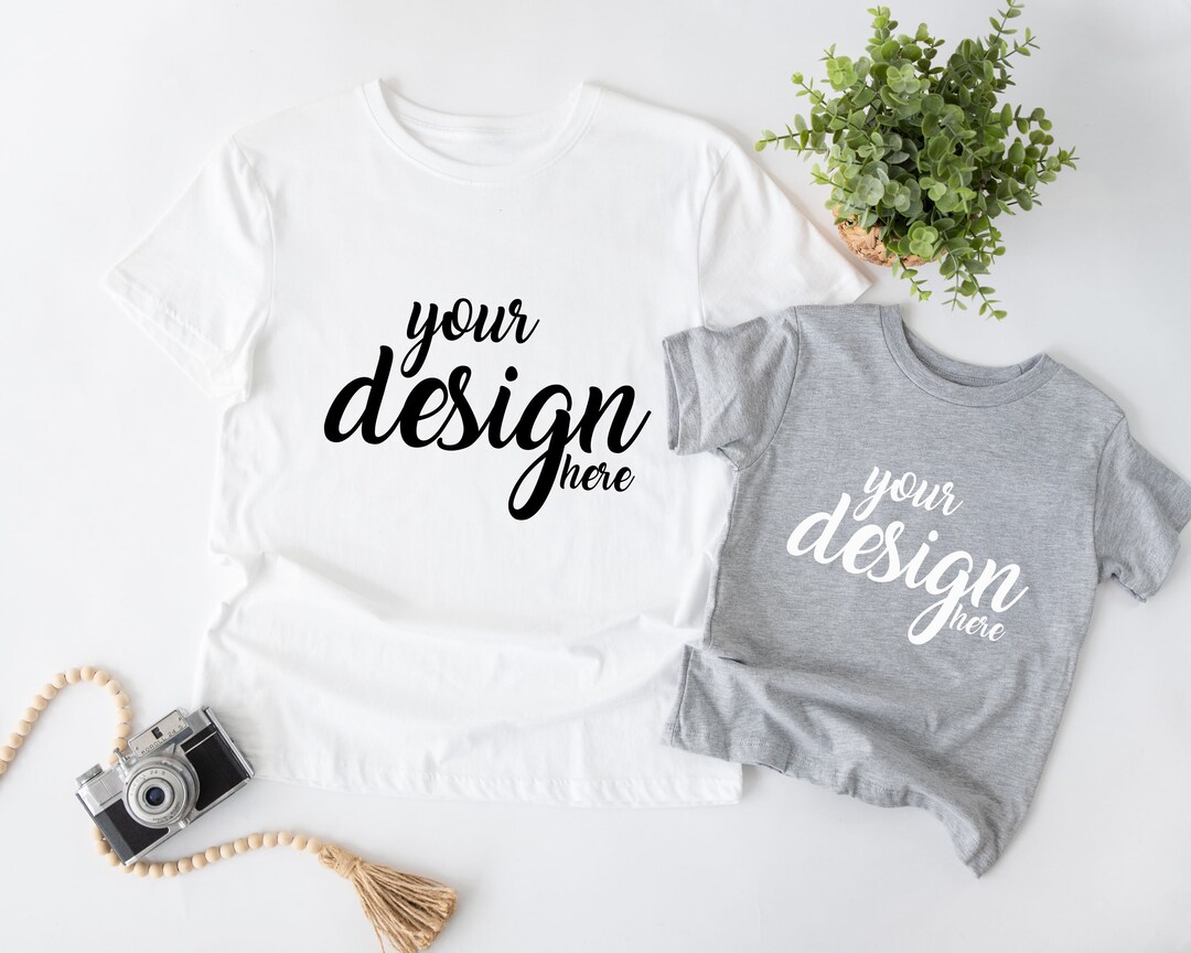 Father's Day Mockup Daddy and Me Mock up Toddler Child Youth Shirt ...