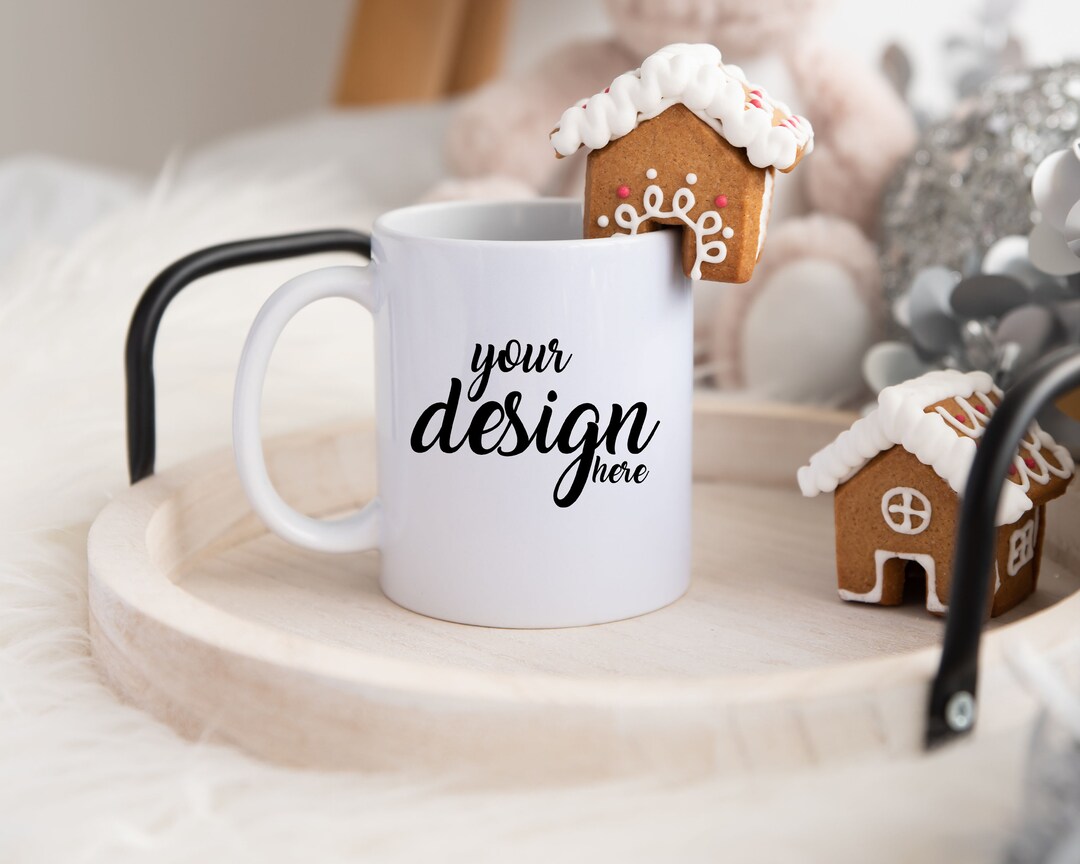 Christmas Mug Mockup Coffee Cup Mock up Winter Mock up Styled Stock ...