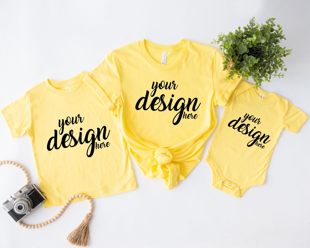 Family Mockup Daddy Mommy Me Mock up 100b Baby Mockup Yellow Mama Bella ...