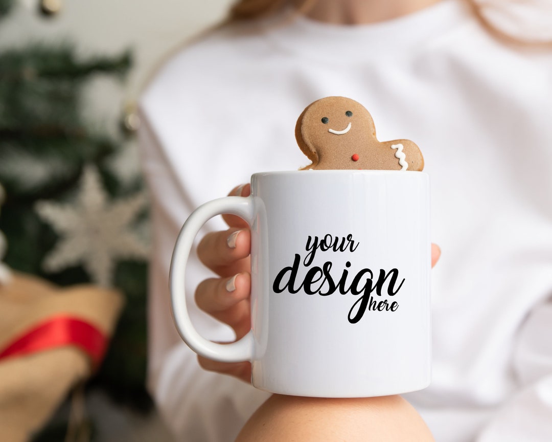 Christmas Mug Mockup Coffee Cup Mock up Winter Mock up Styled Stock ...