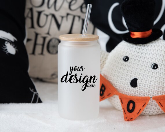 Frosted Libbey Glass Mockup Beer Can Glass Mockup Styled Stock - Etsy