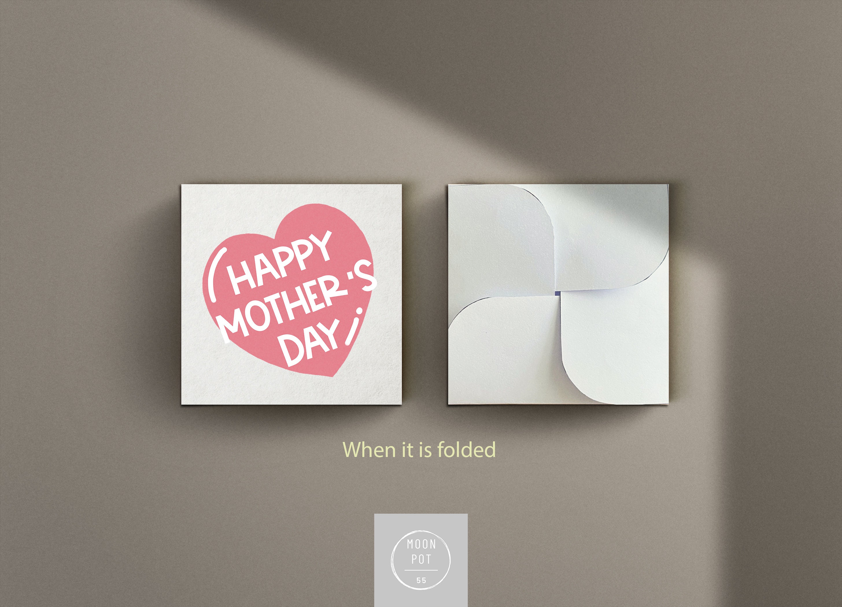 Printable Mother's Day Card/ DIY Gift Card Holder/ Simple Envelope Card ...