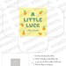 Printable Good Luck Card/ DIY Gift Card Holder/ Simple Envelope Card ...