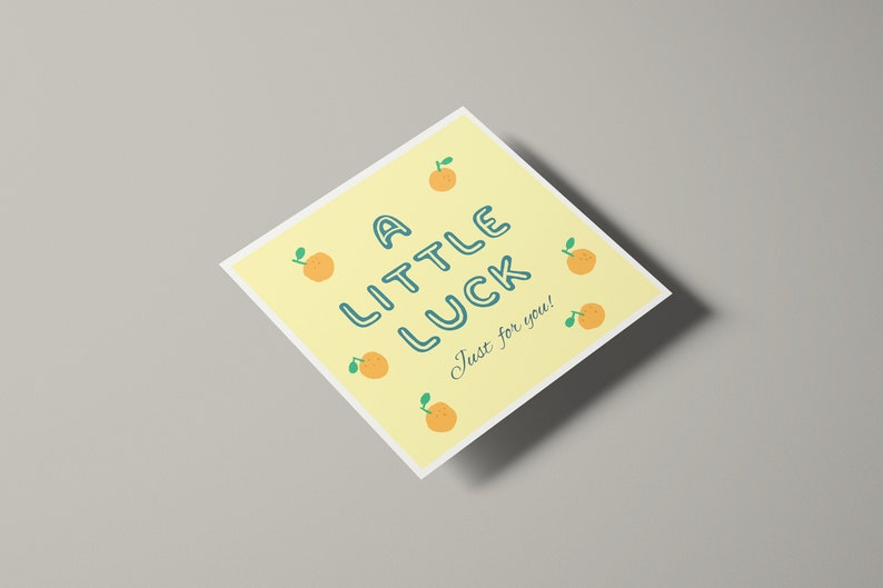 Printable Good Luck Card/ DIY Gift Card Holder/ Simple Envelope Card ...