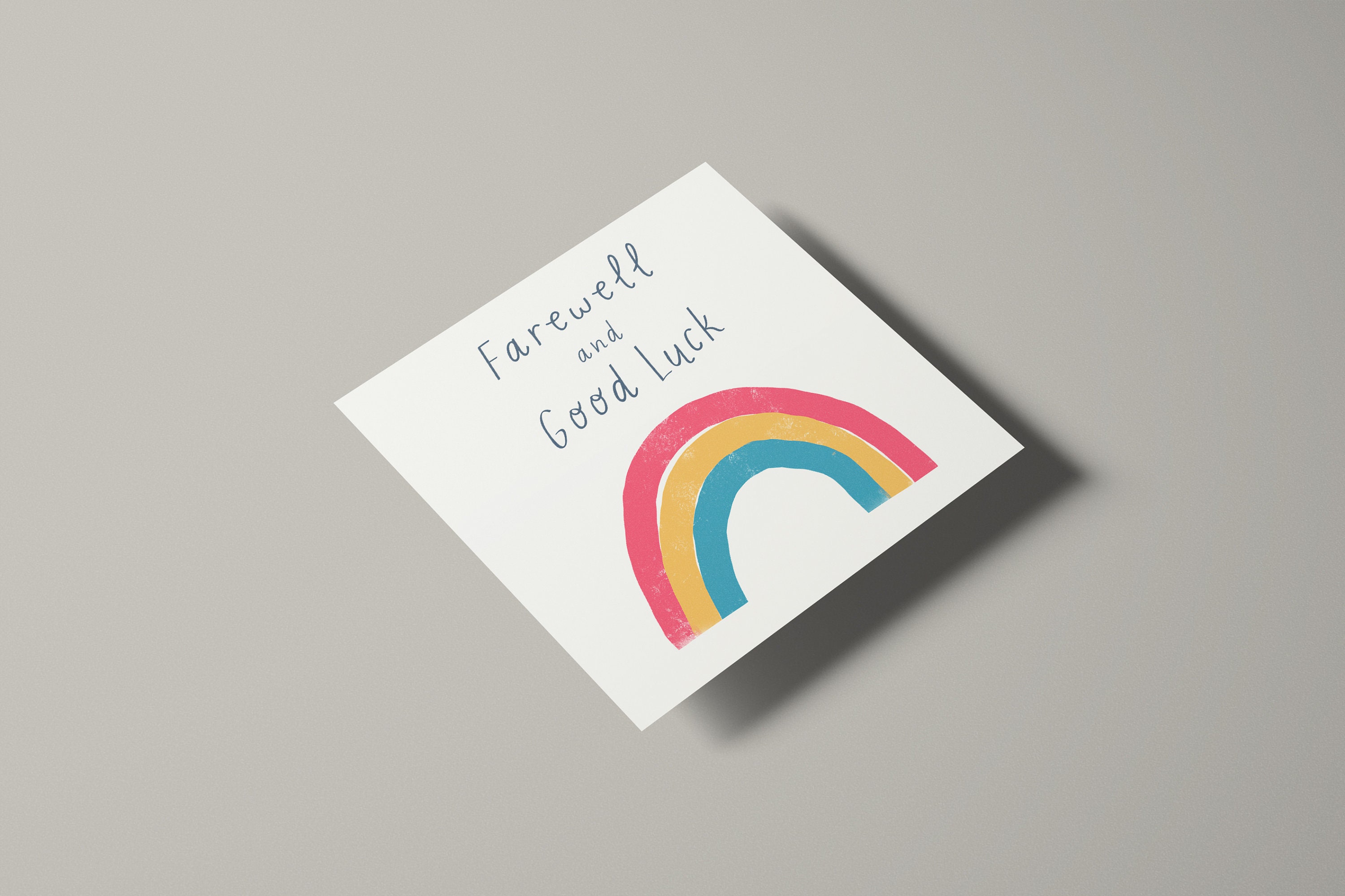 Printable Farewell and Good Luck Card/ DIY Gift Card Holder/ Simple ...