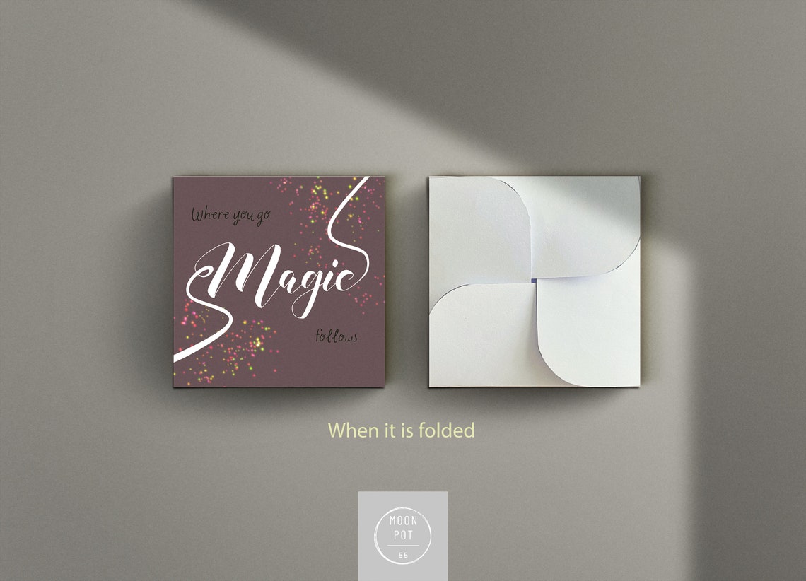 Printable Good Luck Card: DIY Gift Card Envelope (instant Download) - Etsy