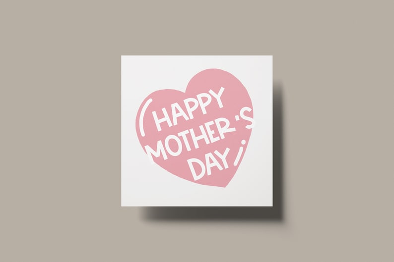 Printable Mother's Day Card/ DIY Gift Card Holder/ Simple Envelope Card ...
