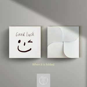 Printable Good Luck Card/ Mine Note Card/ Gift Card Holder/ No Envelope ...