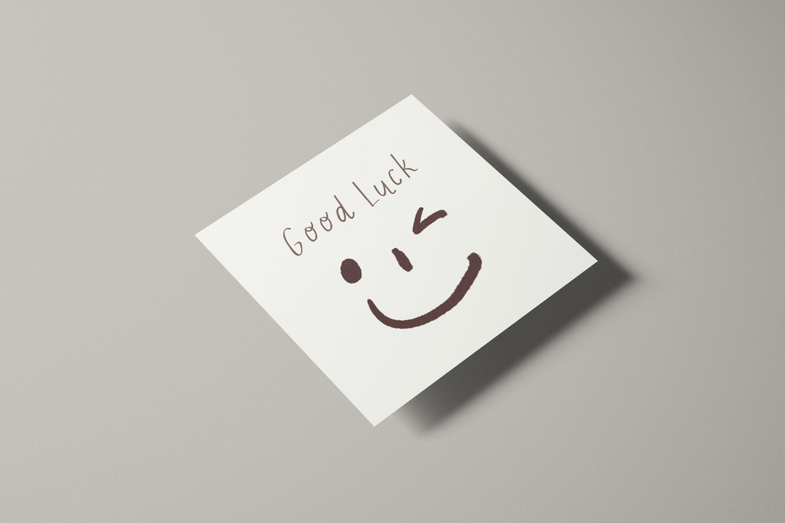 Printable Good Luck Card/ Mine Note Card/ Gift Card Holder/ No Envelope ...