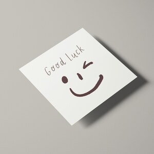 Printable Good Luck Card/ Mine Note Card/ Gift Card Holder/ No Envelope ...