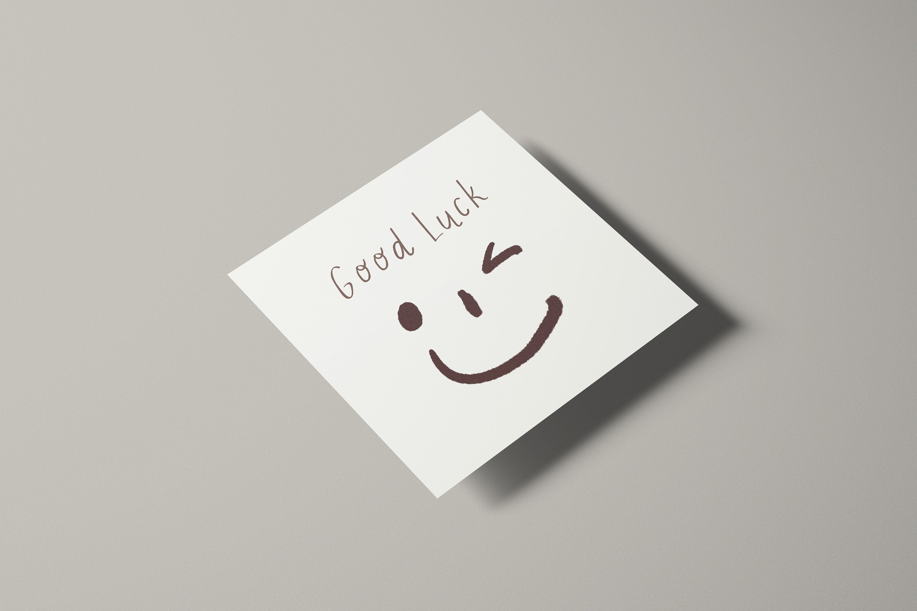 Printable Good Luck Card/ Mine Note Card/ Gift Card Holder/ No Envelope ...