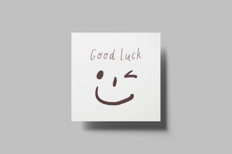Printable Good Luck Card/ Mine Note Card/ Gift Card Holder/ No Envelope ...