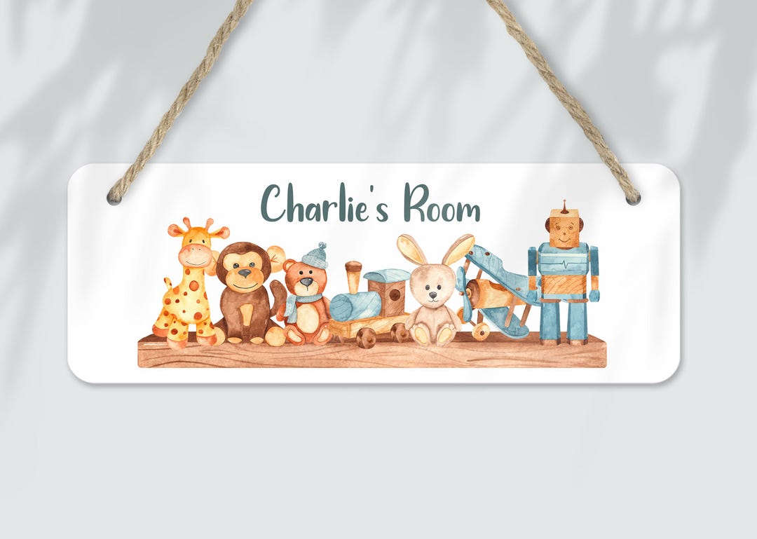 Personalised Kids Room Door Sign: Custom Name Plaque - Etsy