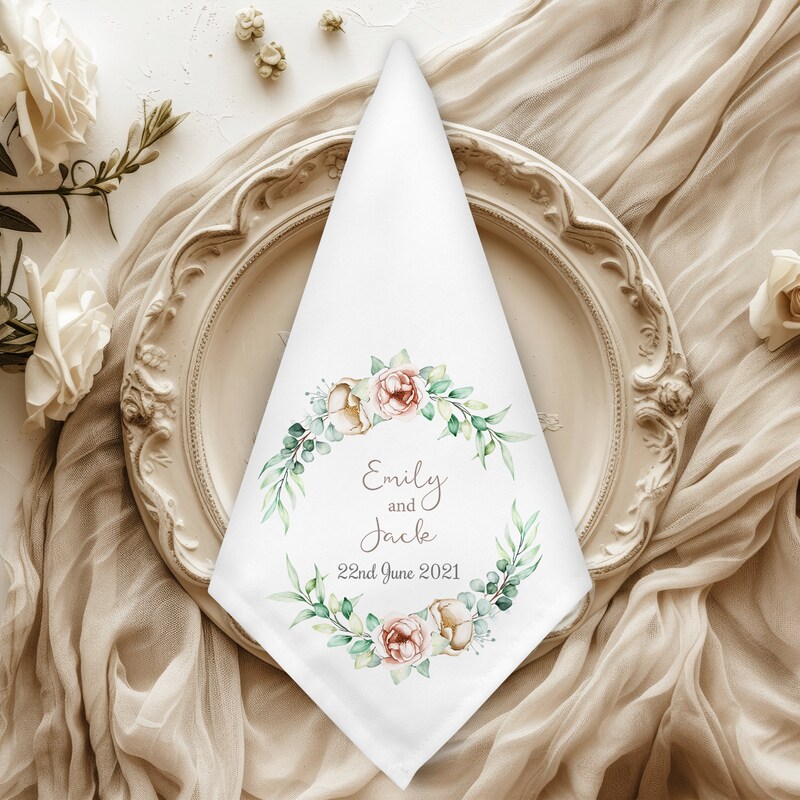 Wedding Napkins Personalized - Etsy