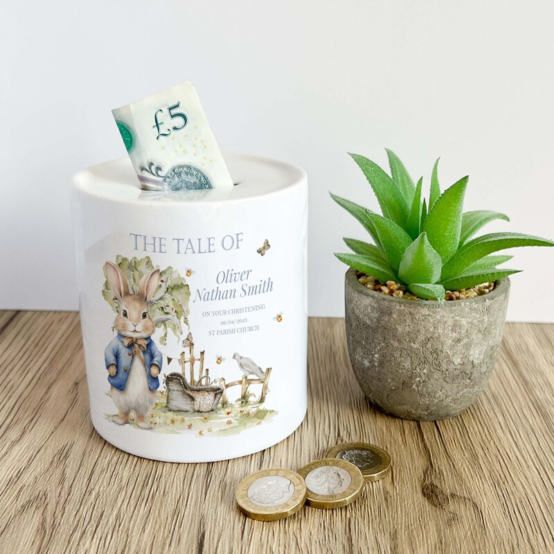 Bunny Piggy Bank - Etsy